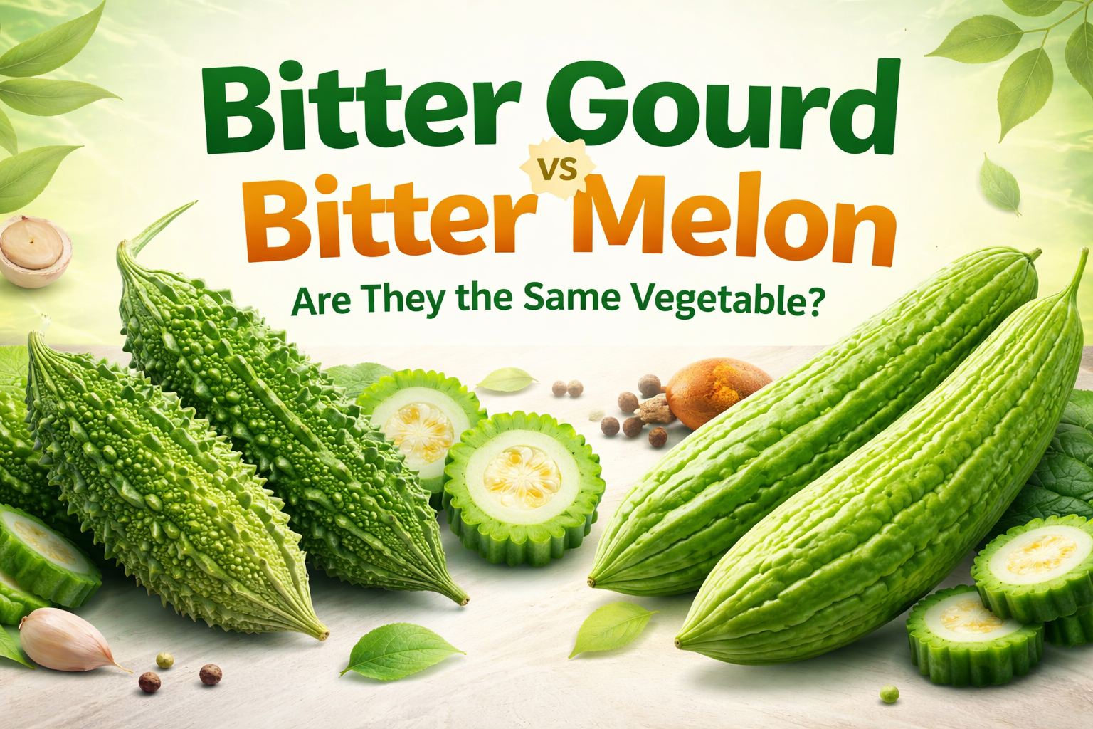 Bitter Gourd vs Bitter Melon: Are They the Same Vegetable?