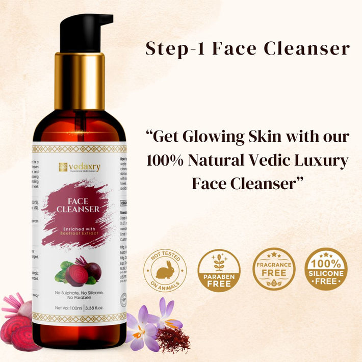 Vedaxry 3 Step Face Care Luxury Vedic Pack - Deep Ayurveda