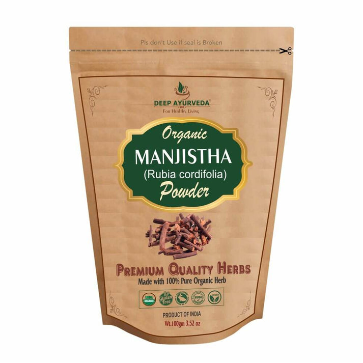Organic Manjistha Powder (Rubia Cordifolia) - Deep Ayurveda